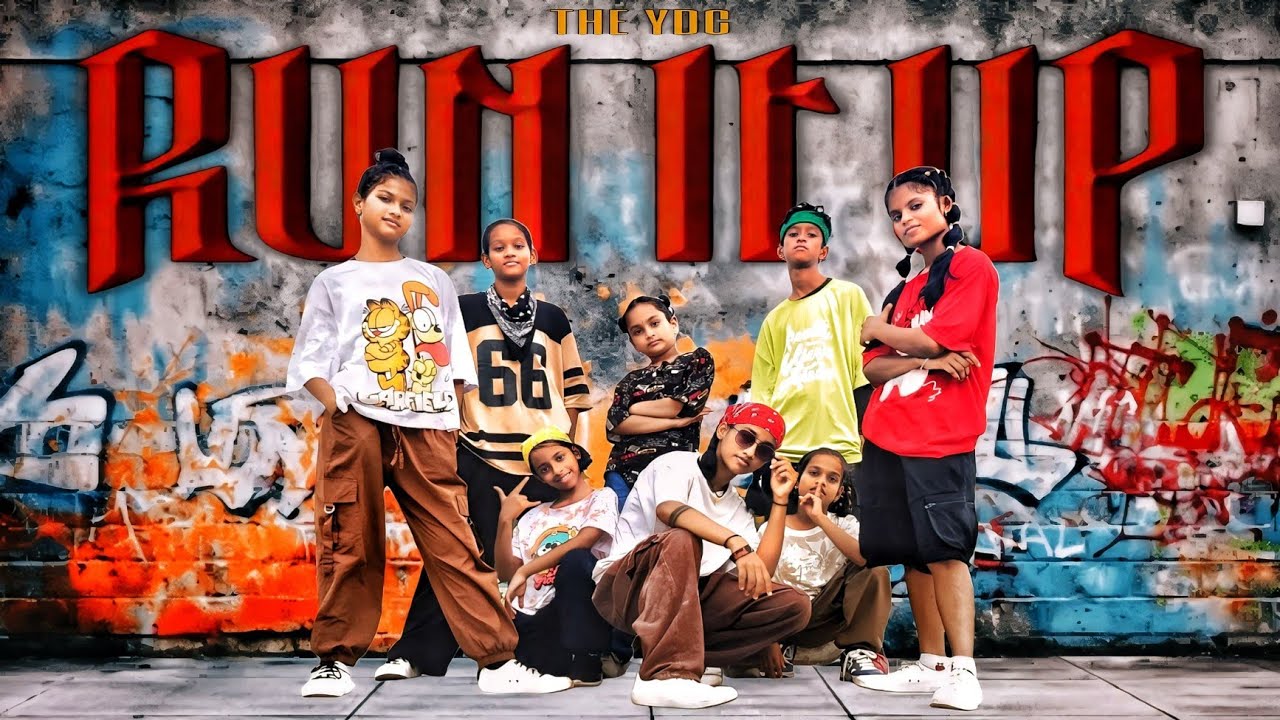 Run it up Hip-hop dance cover 🖤| by @theydc8099 | @Hanumankind 😎 - YouTube