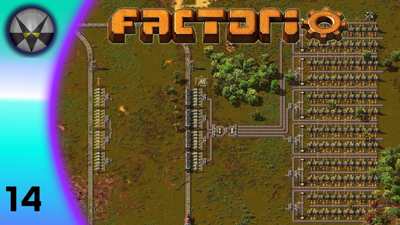 Lets Play Factorio - EP14 - Extending the Rail Network - YouTube