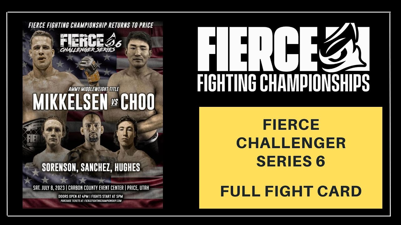 FULL FIGHT CARD | FIERCE CHALLENGER SERIES 6 - YouTube