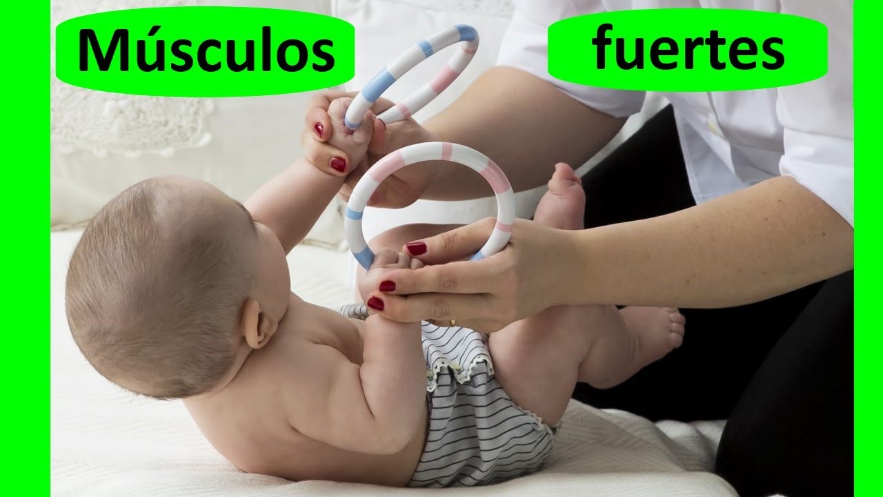 Bebe 2 meses EJERCICIO musculos fuertes cabecita y abdominales firmes ...