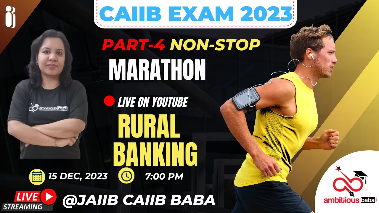 CAIIB Nov 2023 | Rural Banking Marathon - 4 | Rural Banking Questions | Ambitious Baba - YouTube