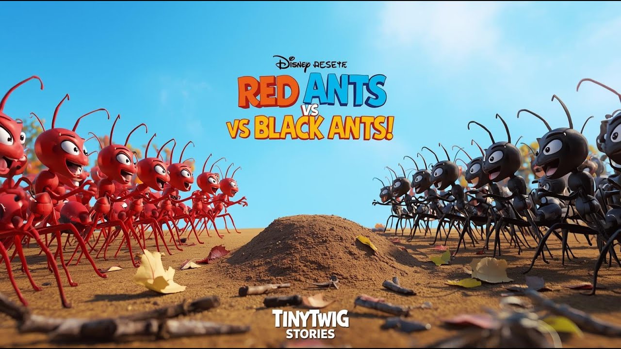 The Territorial War Between the Red Ants and the Black Ants - YouTube
