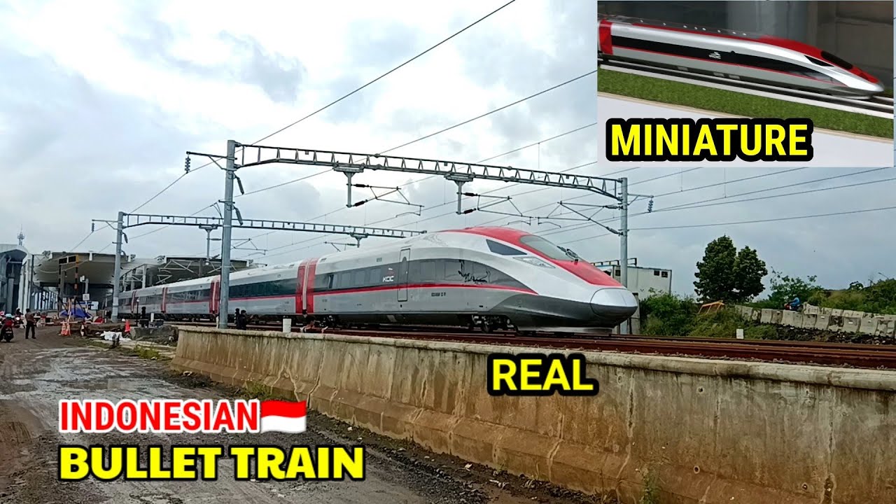 Miniature & Real Bullet Train Of Indonesia. Inilah KERETA CEPAT ...