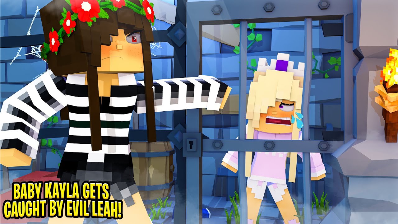 BABY KAYLA is CAUGHT SPYING BY EVIL LITTLE LEAH.... Minecraft - YouTube