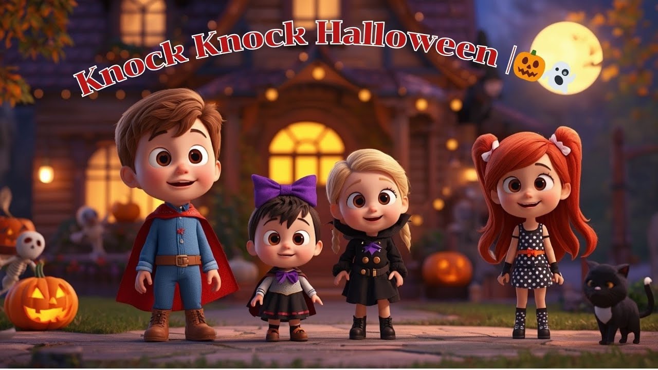 🎵 Knock Knock Halloween | Fun Trick or Treat Song for Kids 🎃👻 - YouTube