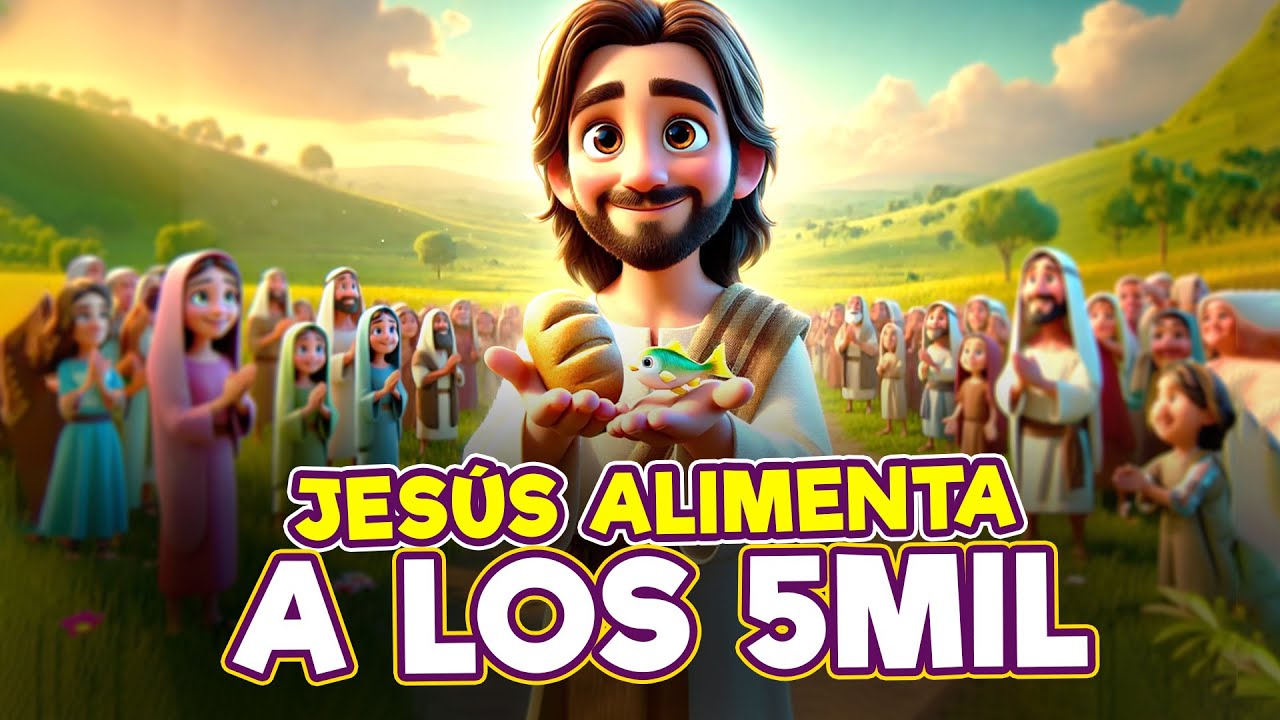 La Biblia para Niños ⭐ "JESÚS ALIMENTA A CINCO MIL - UNA HISTORIA DE FE ...
