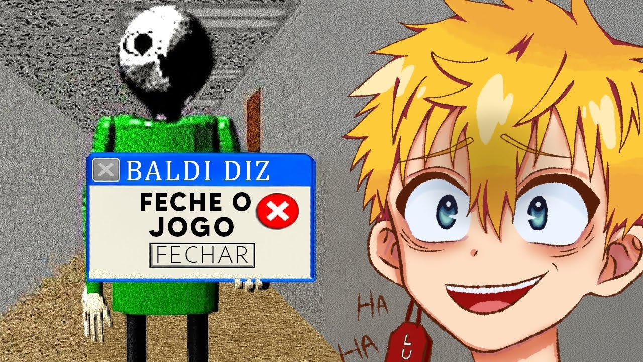 BALD_0S faz Baldi Basics vira um jogo de terror de verdade. - YouTube