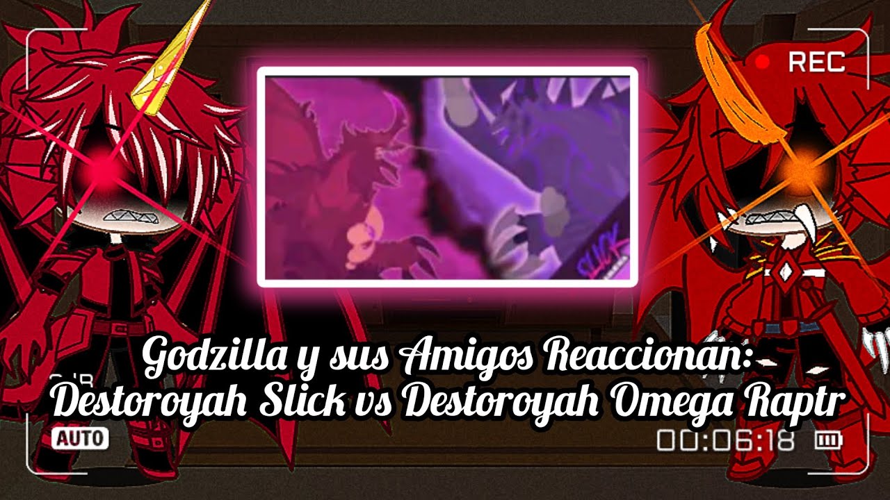 🐲Godzilla y sus Amigos Reaccionan🐲 : 🖤Destoroyah Slick vs Destoroyah ...