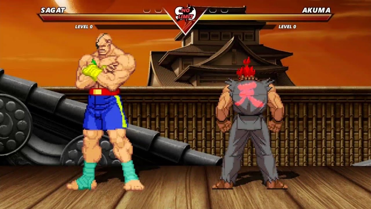SAGAT vs AKUMA - Highest Level Incredible Epic Fight! - YouTube