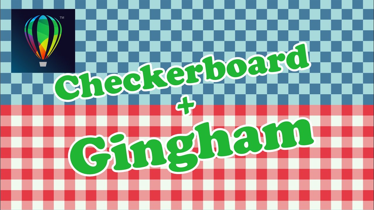 🏁 Easy Design - Make "Checkerboard + Gingham" Patterns in CorelDraw ...
