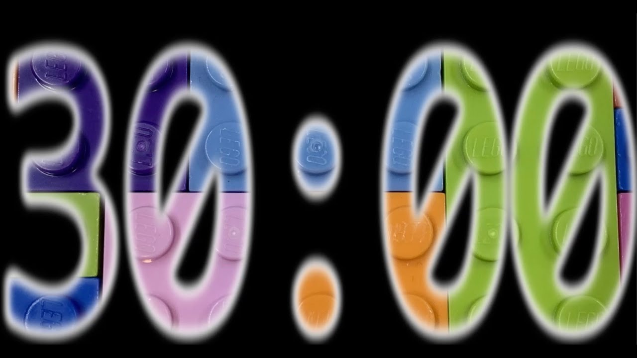 30 Minute Timer Countdown LEGO Background - 1/2 Hour - YouTube