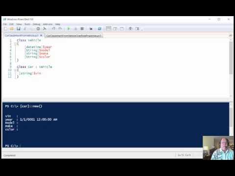 PowerShell 5 Class Inheritance - YouTube