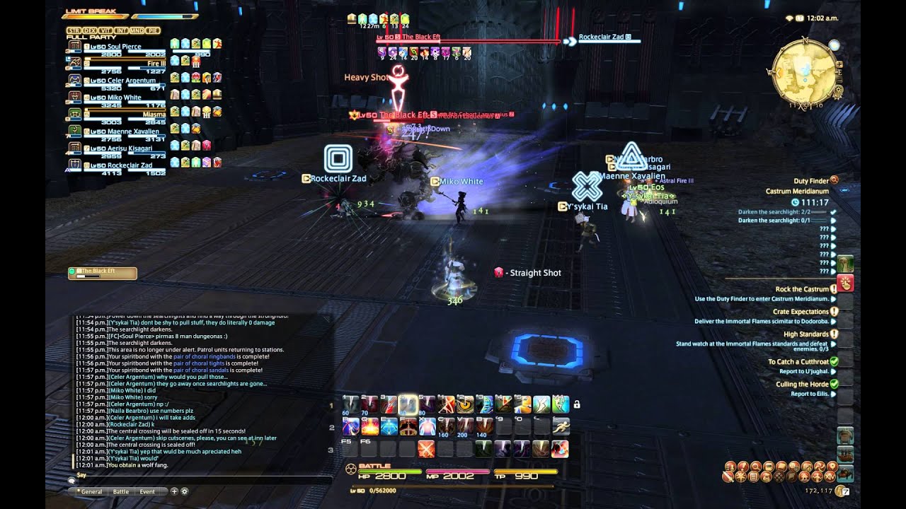 FFXIV:ARR - Castrum Meridianum dungeon boss 1 "The Black Eft" - YouTube