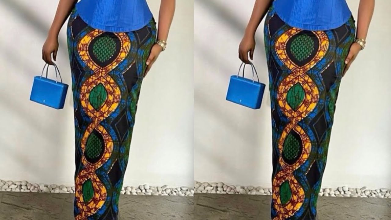How to cut and sew a perfect pencil skirt with back slit. - YouTube