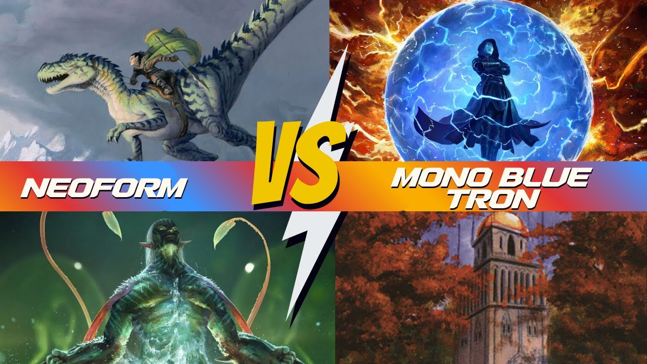 Neoform vs Mono Blue Tron Modern Paper Gameplay - YouTube