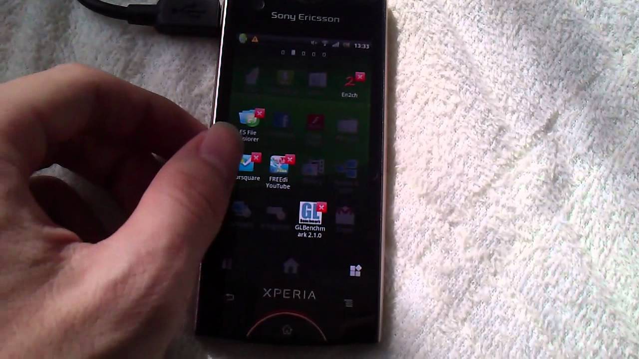 Sony Ericsson Xperia ray ST18i (Android 2.3.4) - Hands-on - YouTube