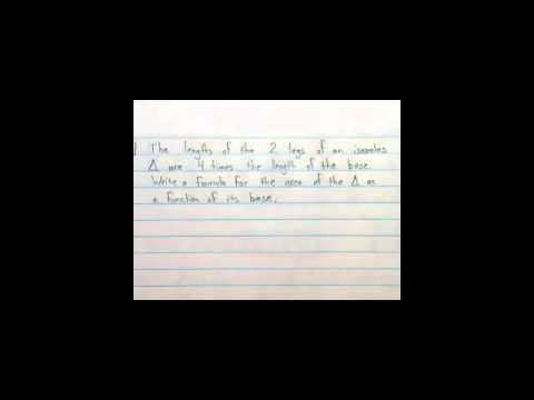 Pre-Calculus 1.7 - Modeling with Functions - YouTube