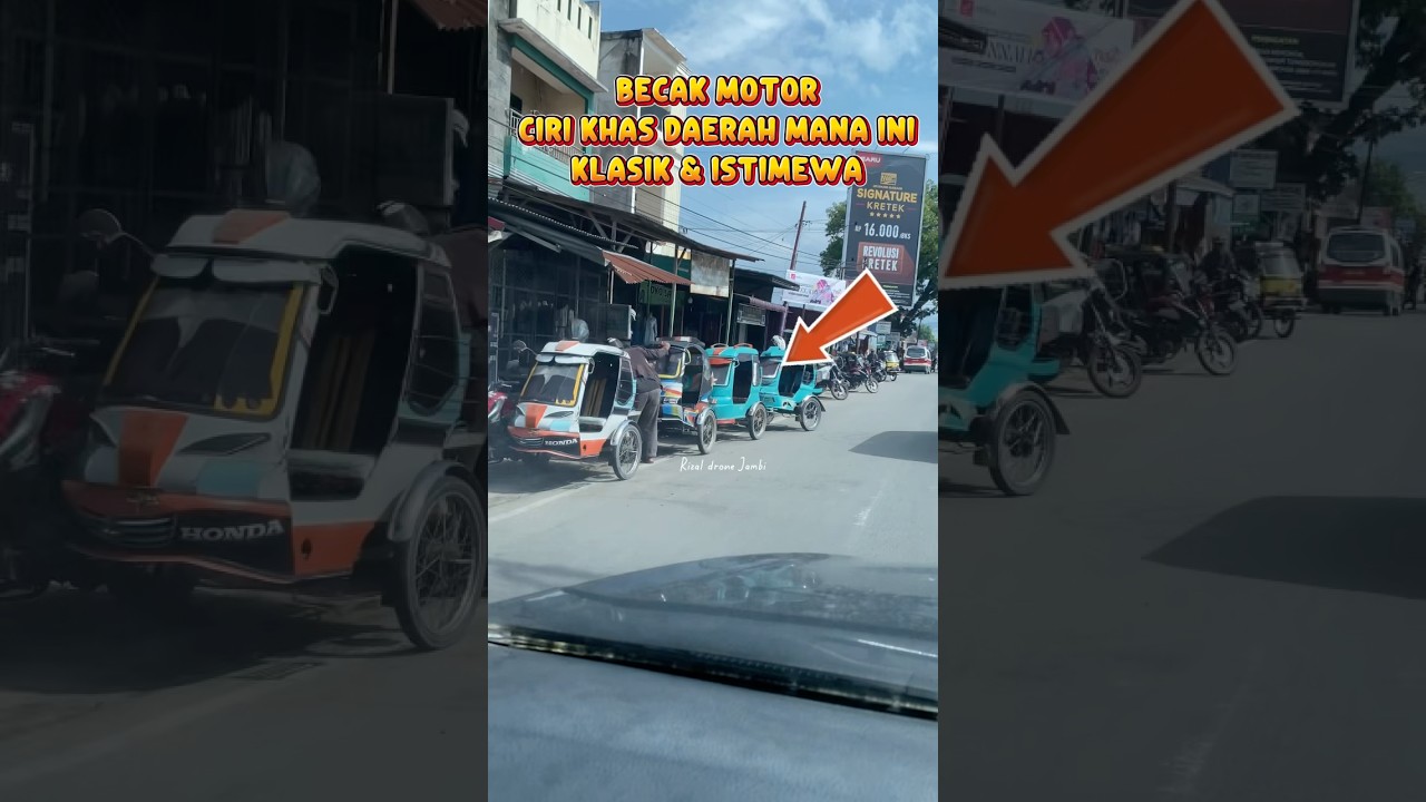 Becak motor ciri khas mana ini ya #becak #bentor #becakmotor - YouTube