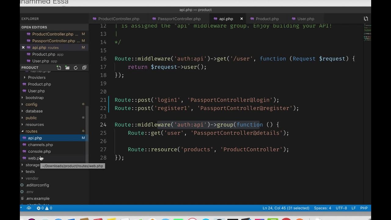 3 Flutter iOS & Androidwith laravel API Database - YouTube