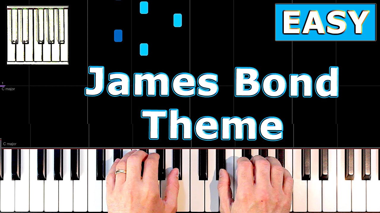James Bond Theme - Piano Tutorial Easy - YouTube