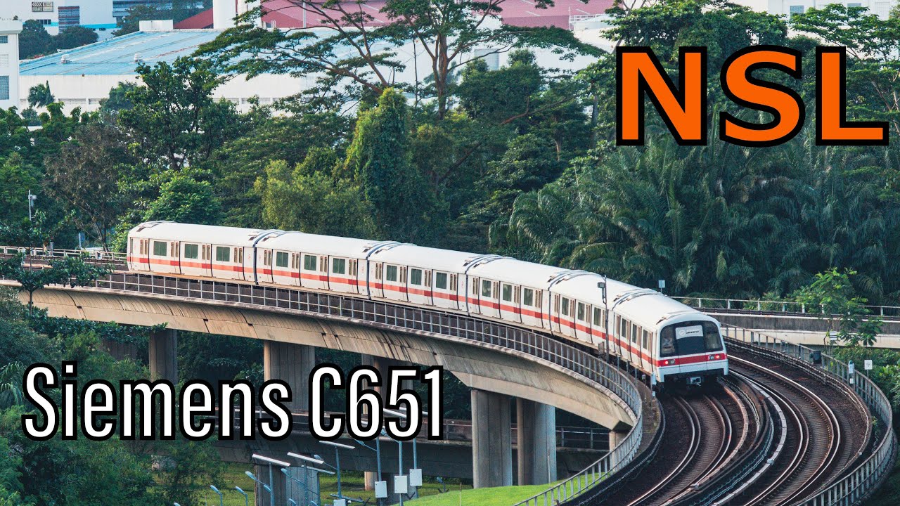 [Joyride] Siemens C651 MRT Train Set 201/202 on NSL | Sembawang Station ...