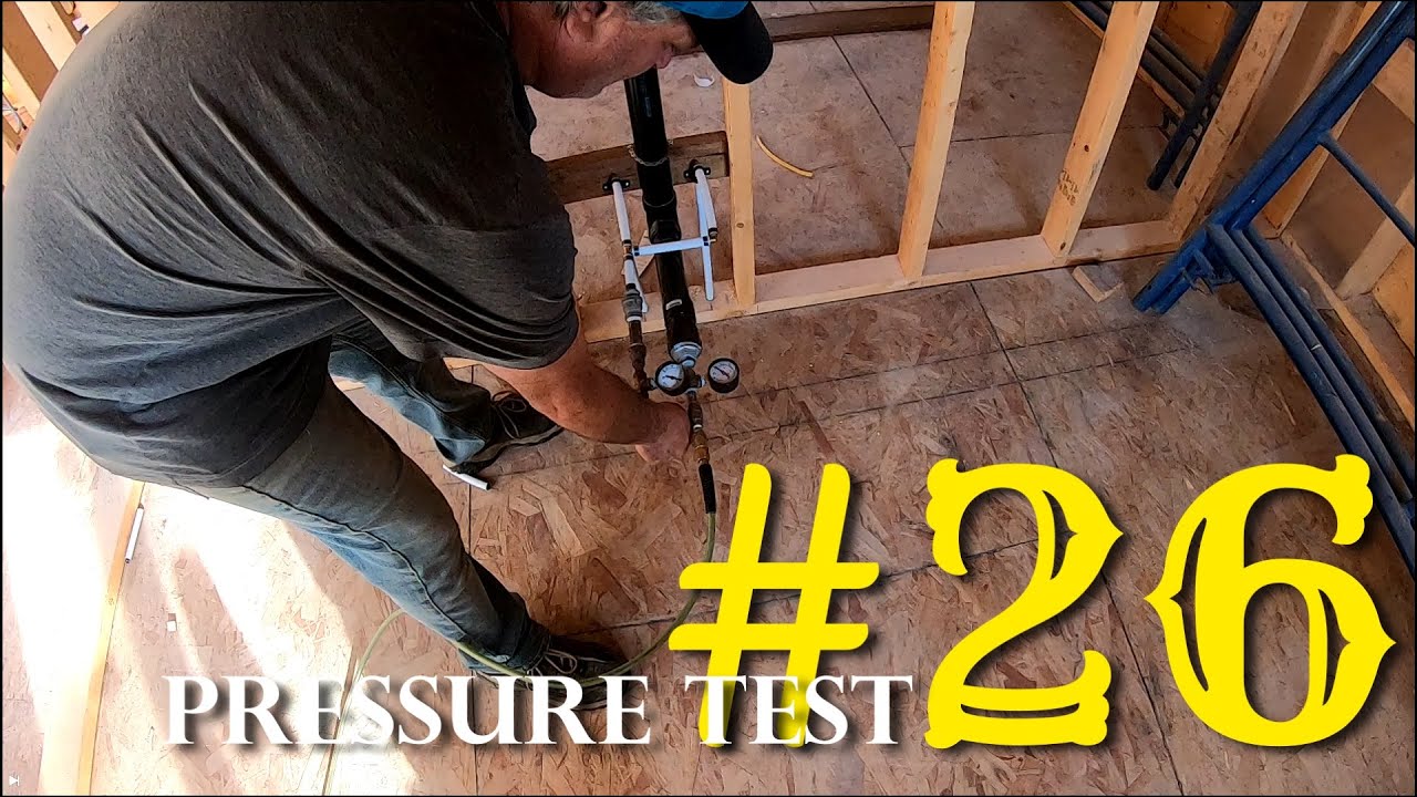 Building a Cabin in the Woods #26 - Plumbing Pressure Test - YouTube