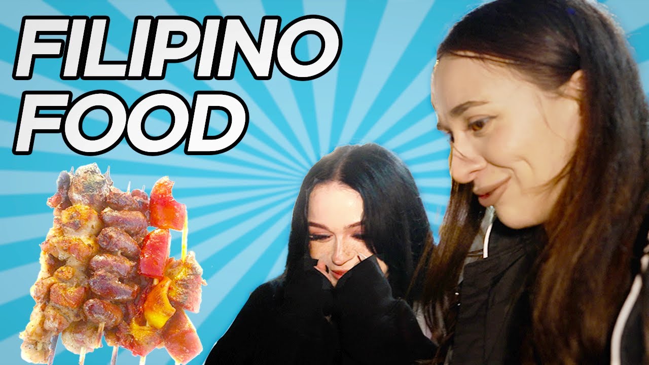 Elsa and Nevada Try Filipino Food for the First Time!!! - YouTube