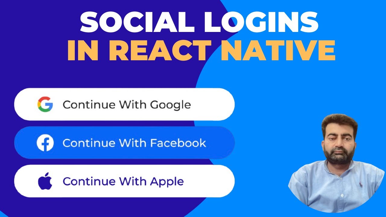 Social logins in React Native apps - YouTube