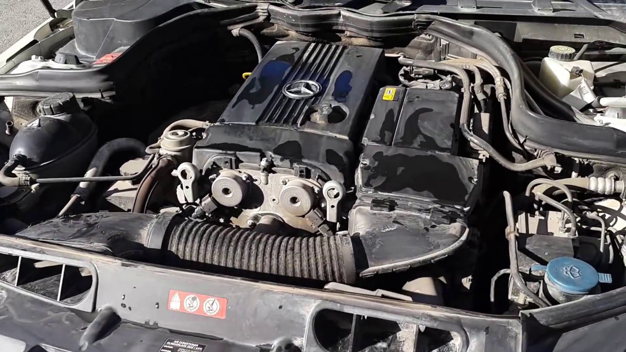 Mercedes Benz C180 ///AMG MOTOR SESİ - YouTube