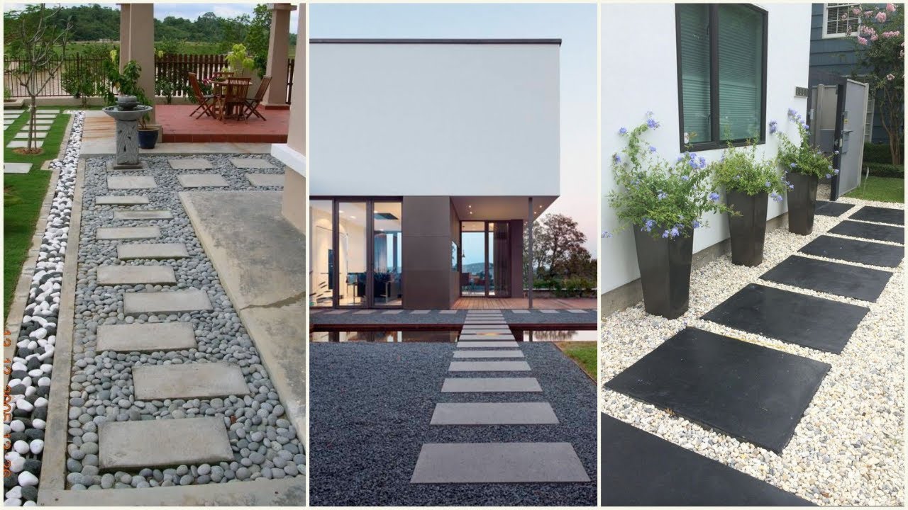 100+ Beautiful Backyard Walkway Designs for Modern Exterior Landscape ...