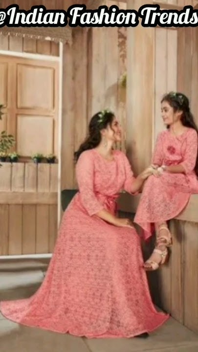 maa or Beti same dress#viral #momanddaughter #samedress #ytshorts #shorts - YouTube