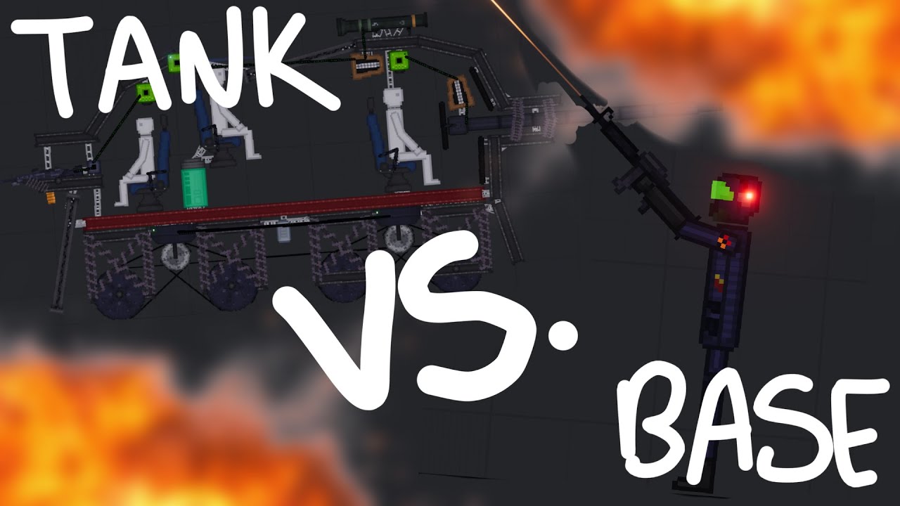 Tank VS Homemade Military Base | People Playground - YouTube