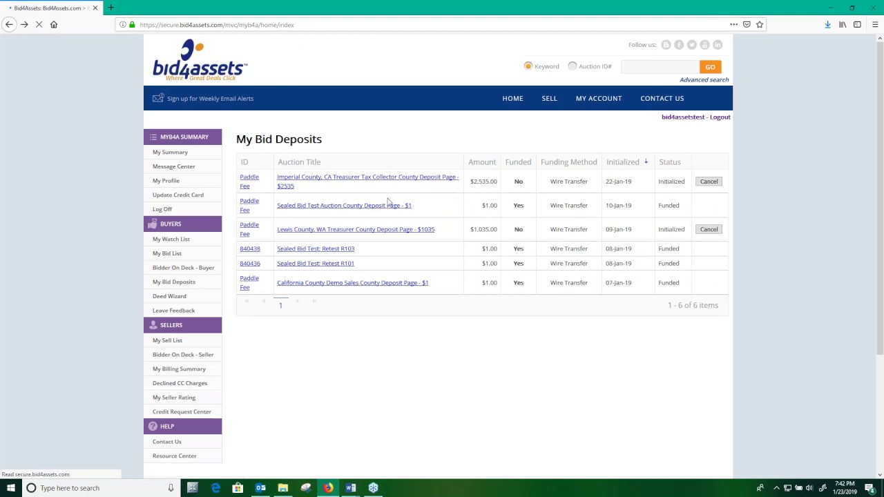 Bid4Assets Video Tutorial: My Account - YouTube