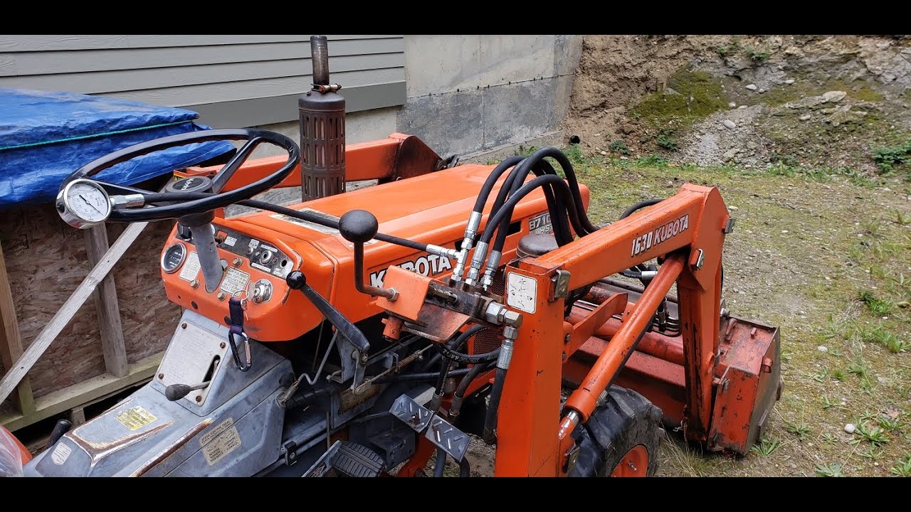 Kubota Loader Valve Leaking & Checking Relief Valve Pressure - YouTube