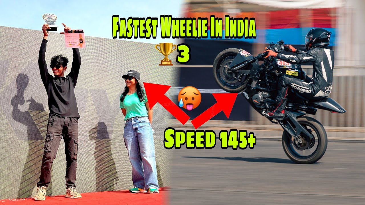India’s Fastest Wheelie At Vally Run 2024🏆|| First Time I Participated ...