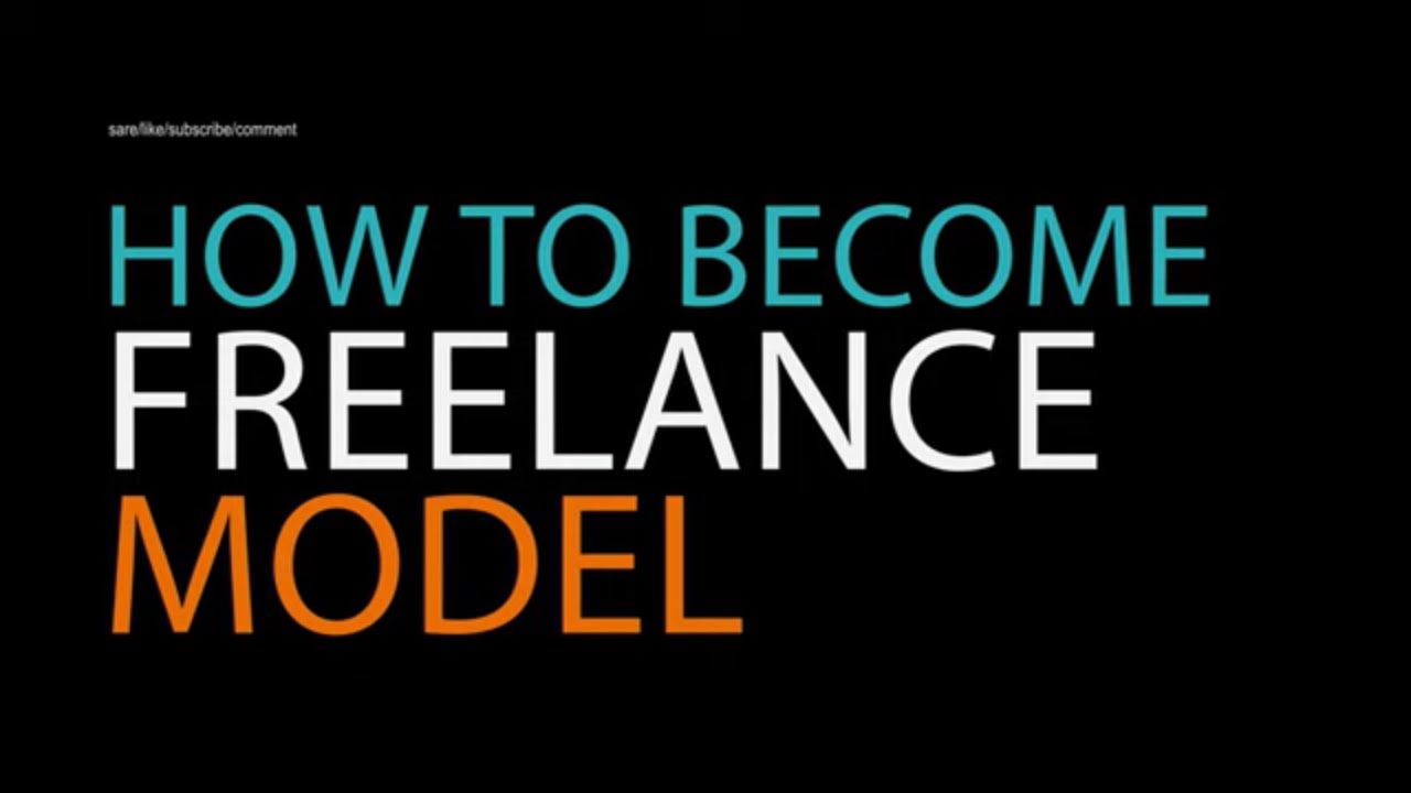 How to become a freelance model or actor - YouTube