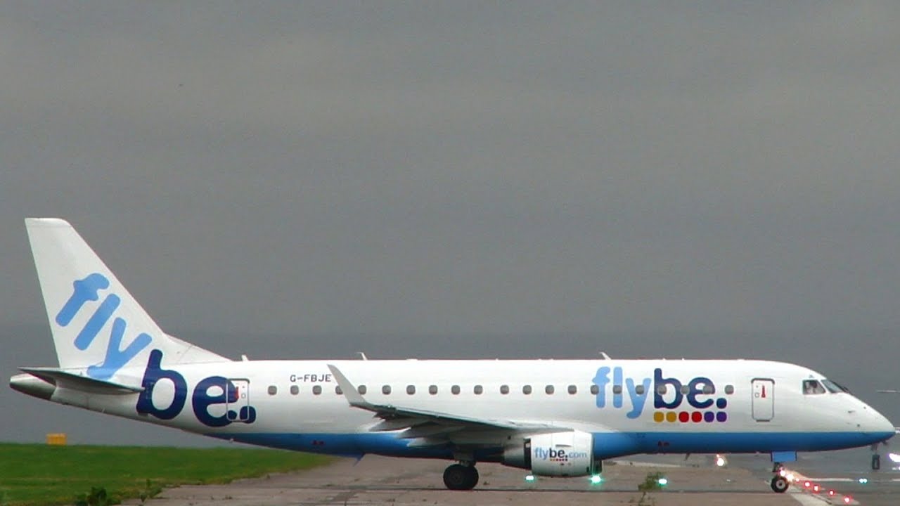 Flybe Embraer ERJ-170 take-off @ Manchester Airport - YouTube