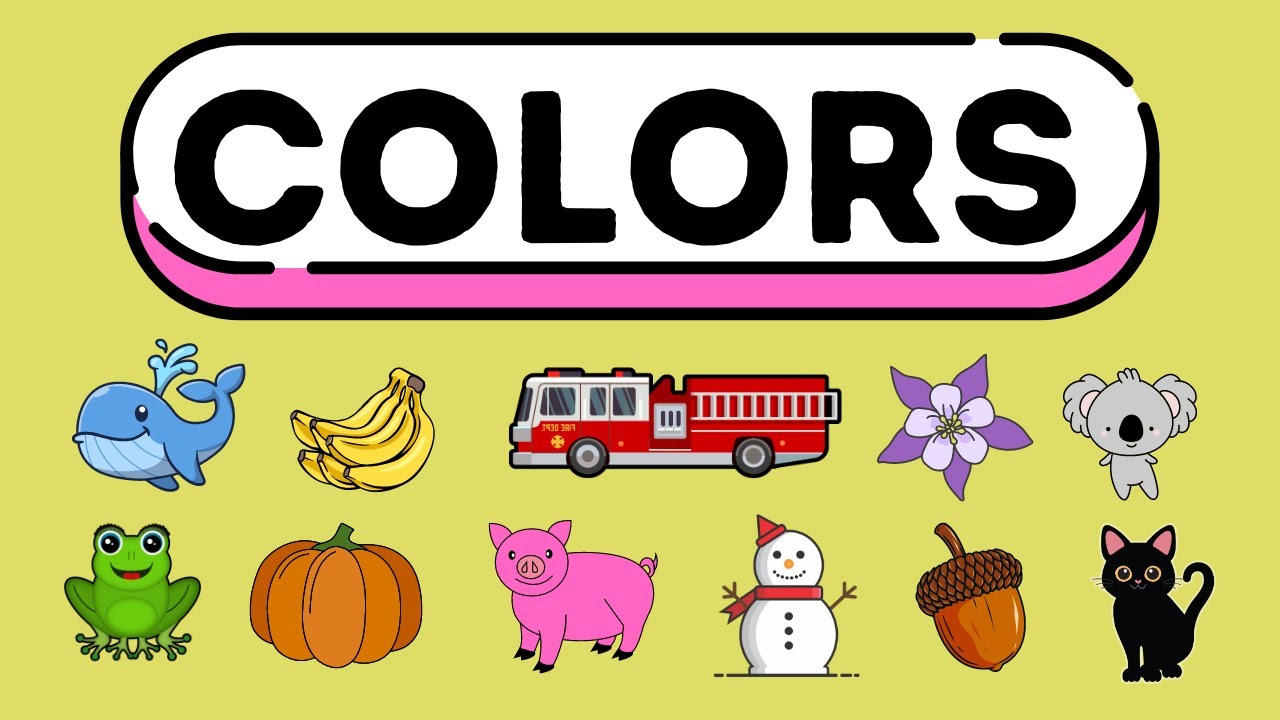 LEARNING COLORS - Educational video for children - YouTube