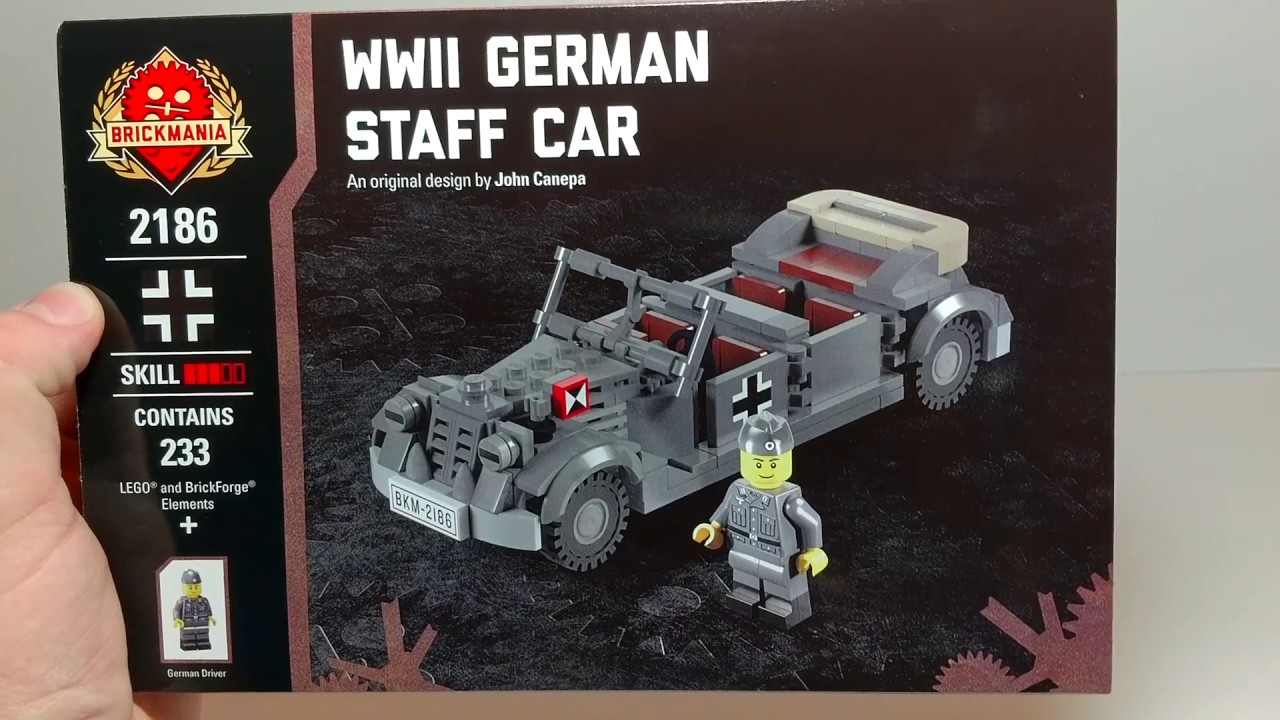Brickmania WWII German Staff Car Set 2186 - YouTube