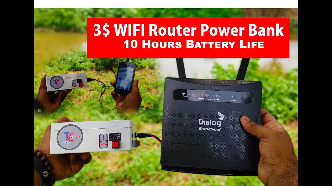 DIY WiFi Router Power Bank With Old Laptop Batteries - YouTube
