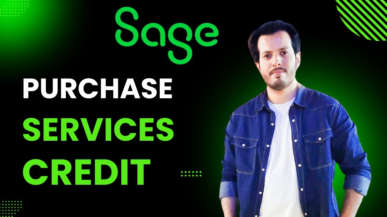 How to Record Purchase of Services on Credit in Sage 50: Step-by-Step ...