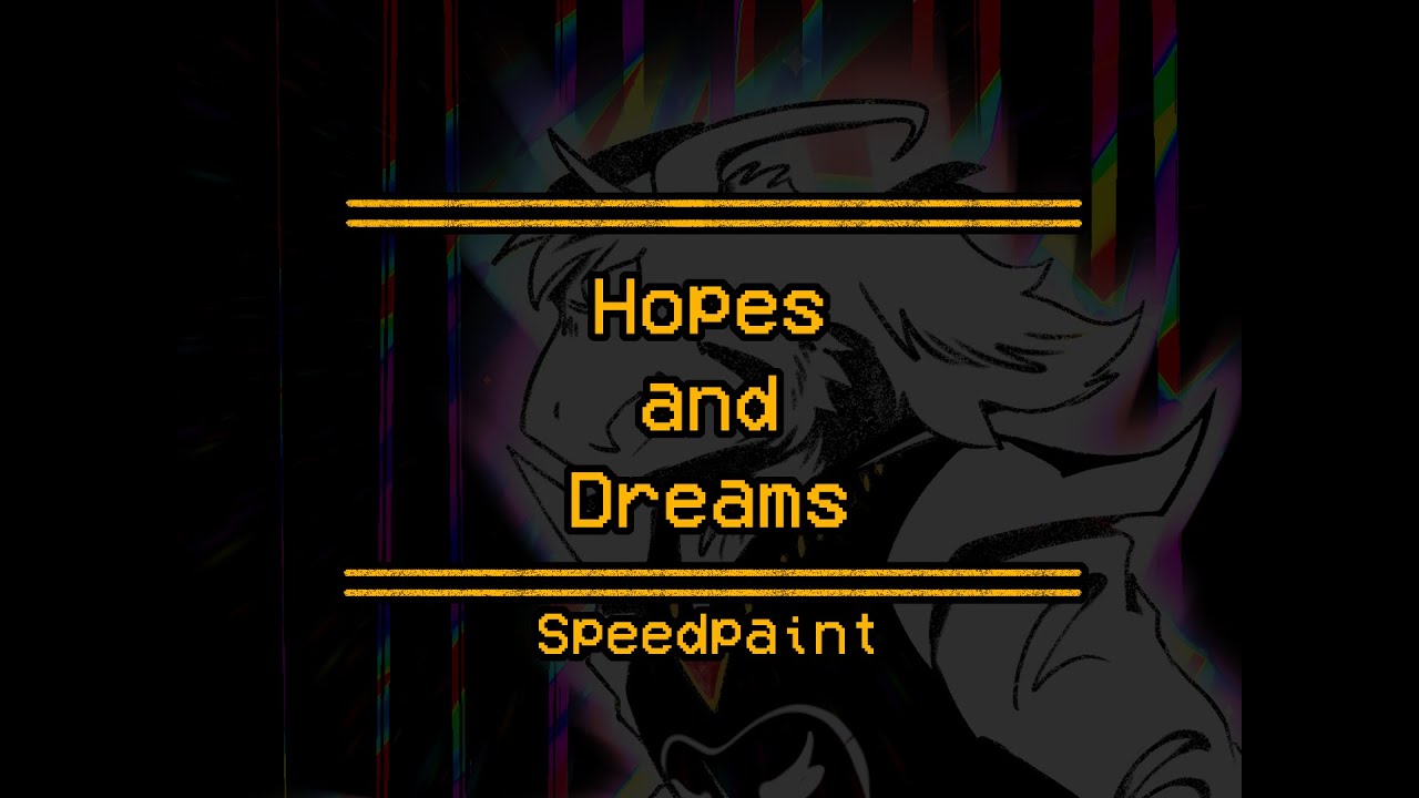 Hopes and Dreams (Undertale speedpaint) - YouTube