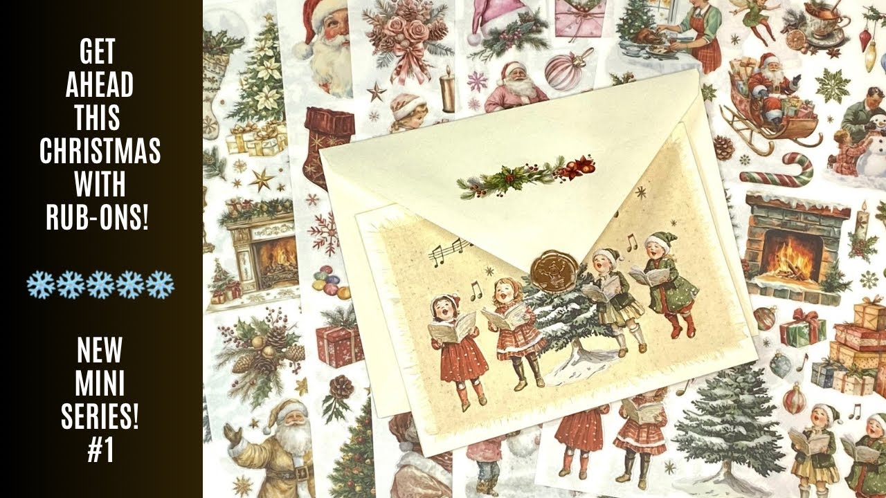 New Mini Series Using Taperlogy Rub-Ons: Stunning Layered Christmas ...