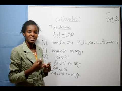 Grade 3 -Kiswahili (Tarakimu ) - YouTube