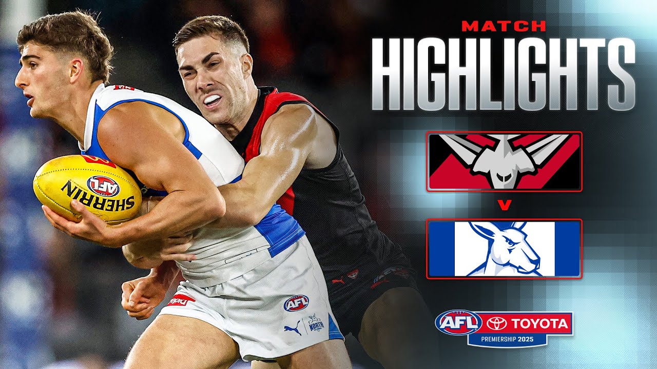 Essendon v North Melbourne Highlights | Round 8, 2025 | AFL - YouTube