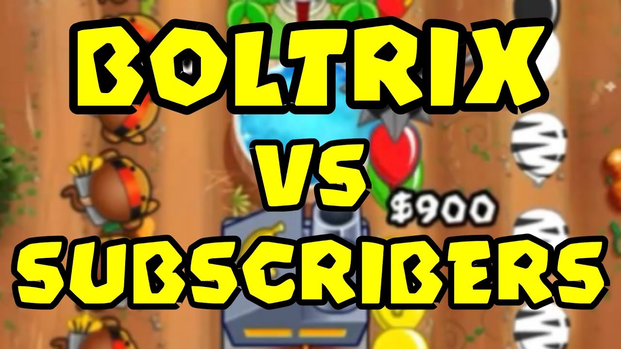 BOLTRIX VS SUBSRIBERS! PLAYING AGAINST YOU GUYS! (BTD Battles) - YouTube