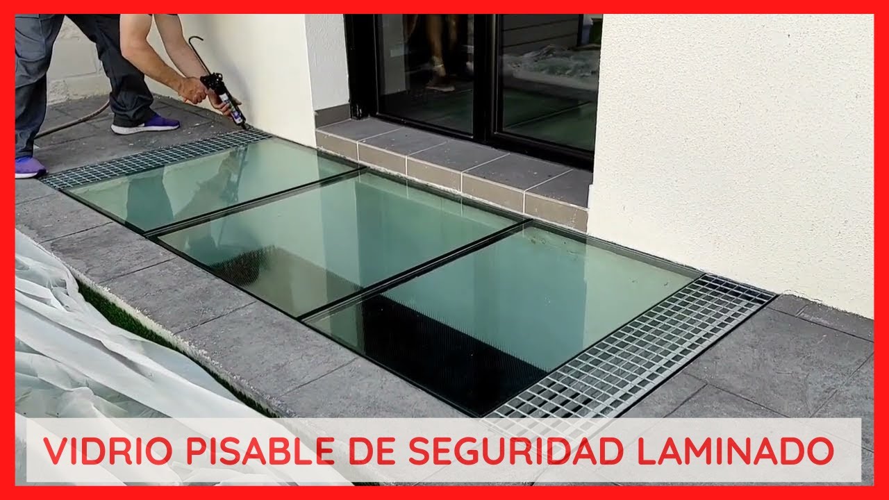 Suelo de Vidrio Pisable Laminado 10+10 mm Transparente y Antideslizante ...