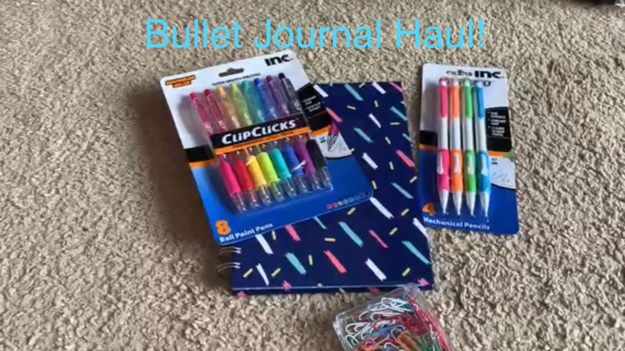 Bullet Journal Haul! - YouTube