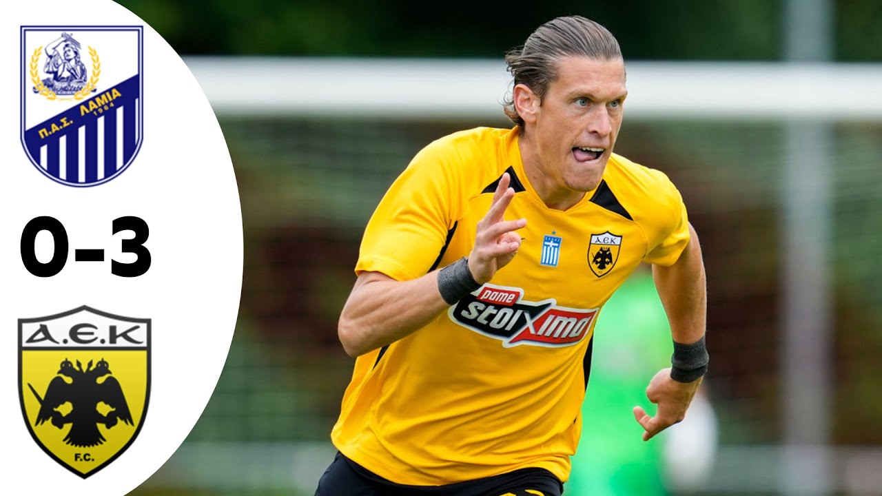 Lamia vs AEK Athens 0-3 All Goals & Highlights 20/08/2022 HD - YouTube