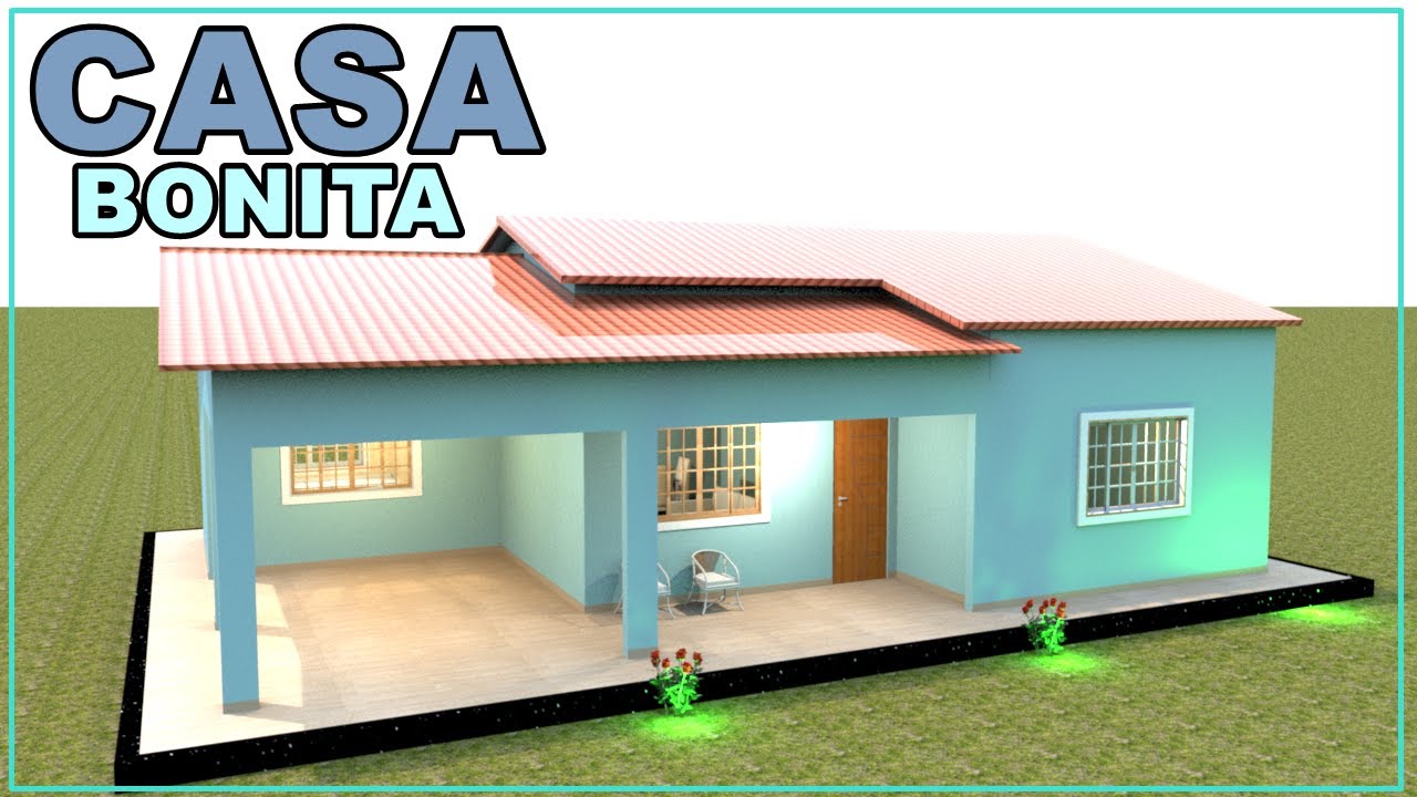 Casa simples de dois quartos - um ambiente confortável para toda ...